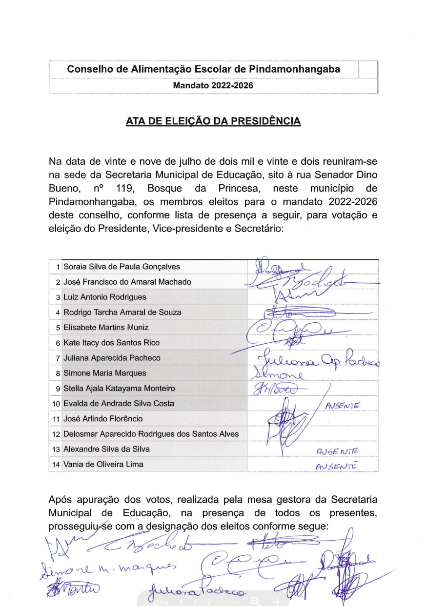 CAE – Secretaria de Educação de Pindamonhangaba